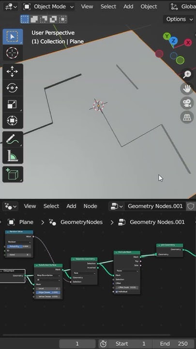 Separate Geometry Beginner Geometry Nodes Blender Tutorial #blendertutorial #shorts - YouTube