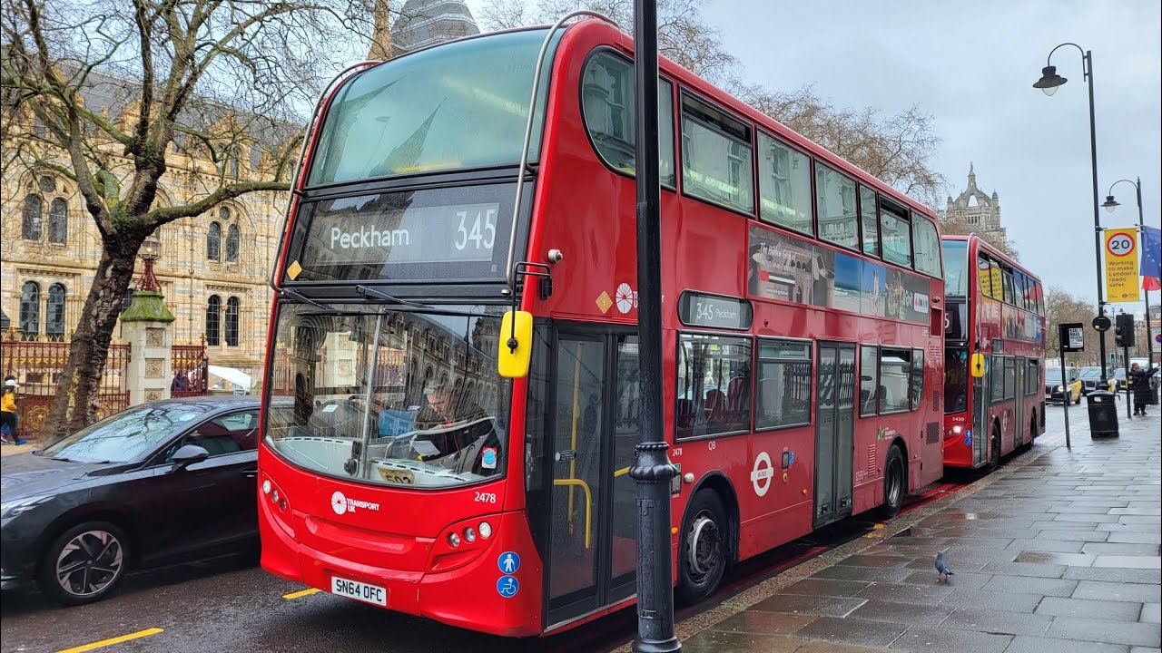Full Route Visual. Route 345: South Kensington - Peckham - YouTube