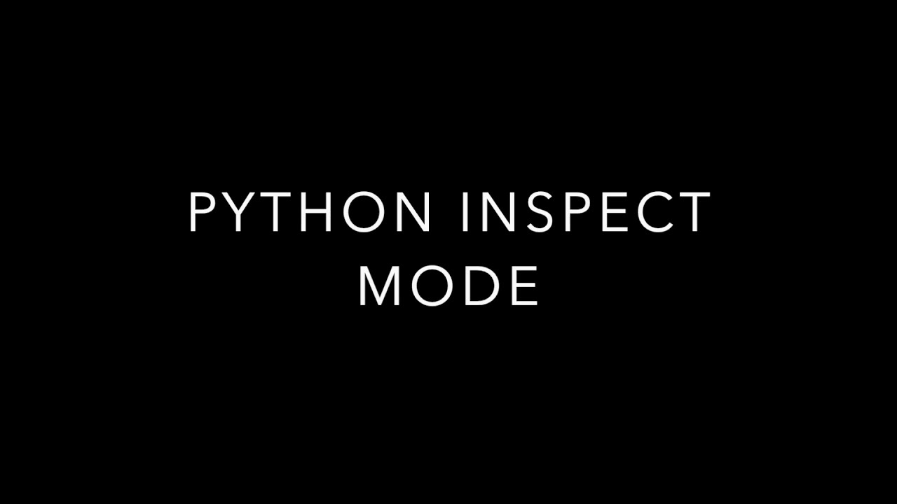 Python Interactive Mode YouTube Python Interactive Mode YouTube