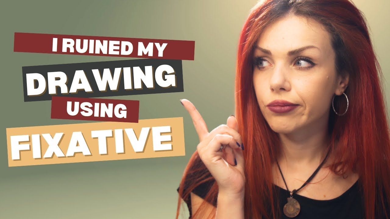 How I Ruined My Pastel Drawing With FIXATIVE - YouTube