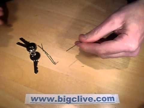 Picking a cheap traditional Yale type knock-off lock. - YouTube