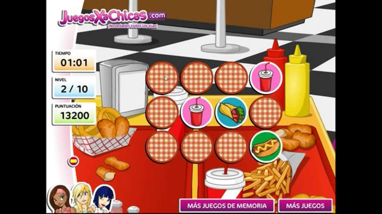 Juego de memoria de comida rápida - YouTube