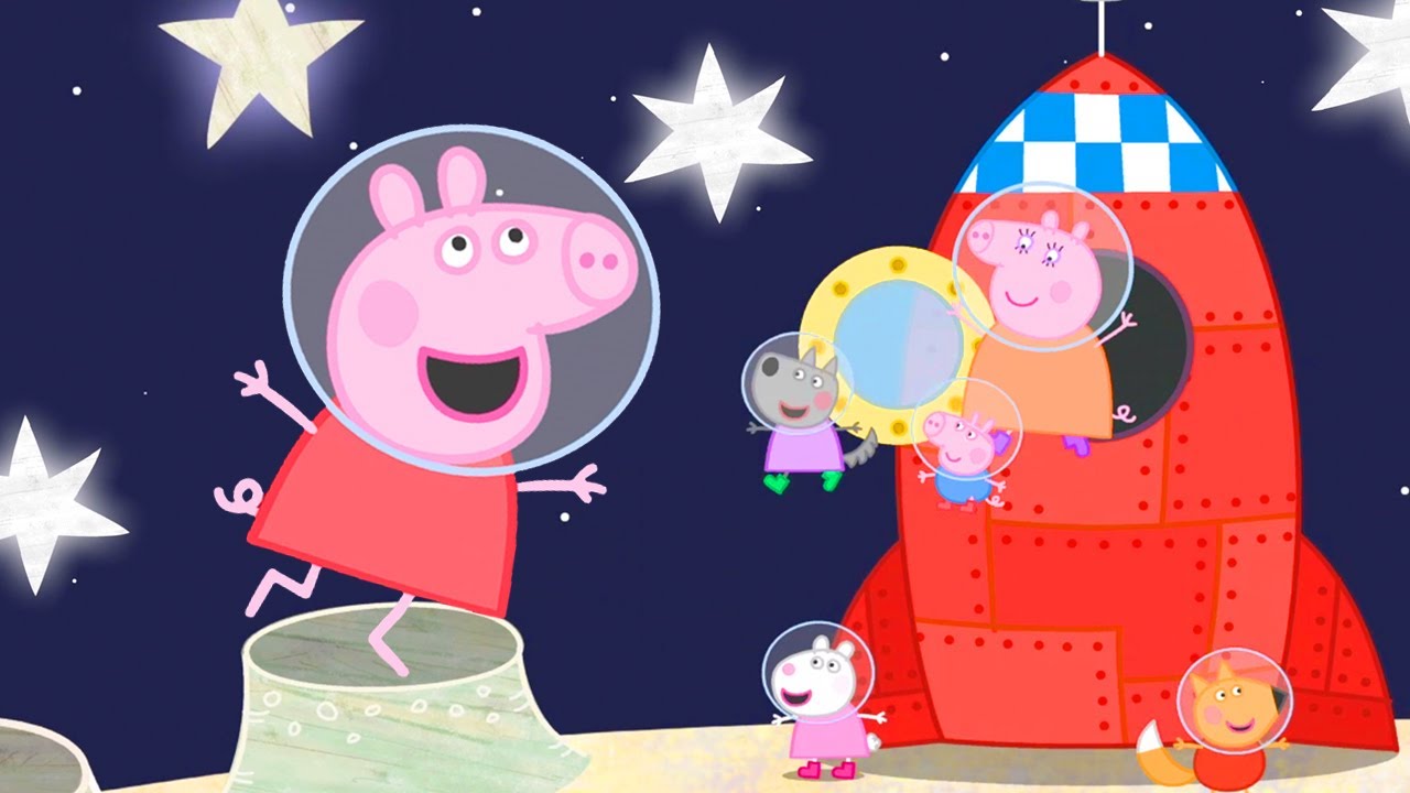 🌕 Peppa Pig Travels to the Moon - YouTube
