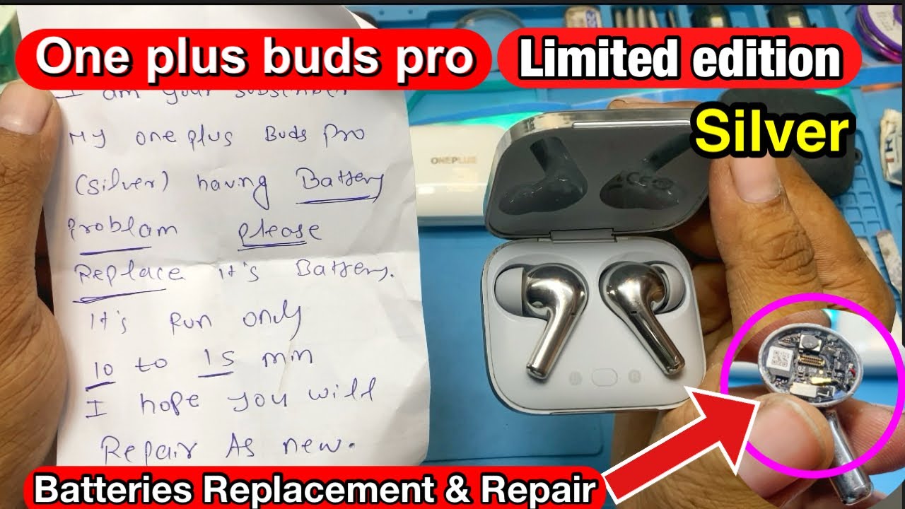 How to repair One plus Buds pro & Pro 2 wireless Buds Silver edition ...