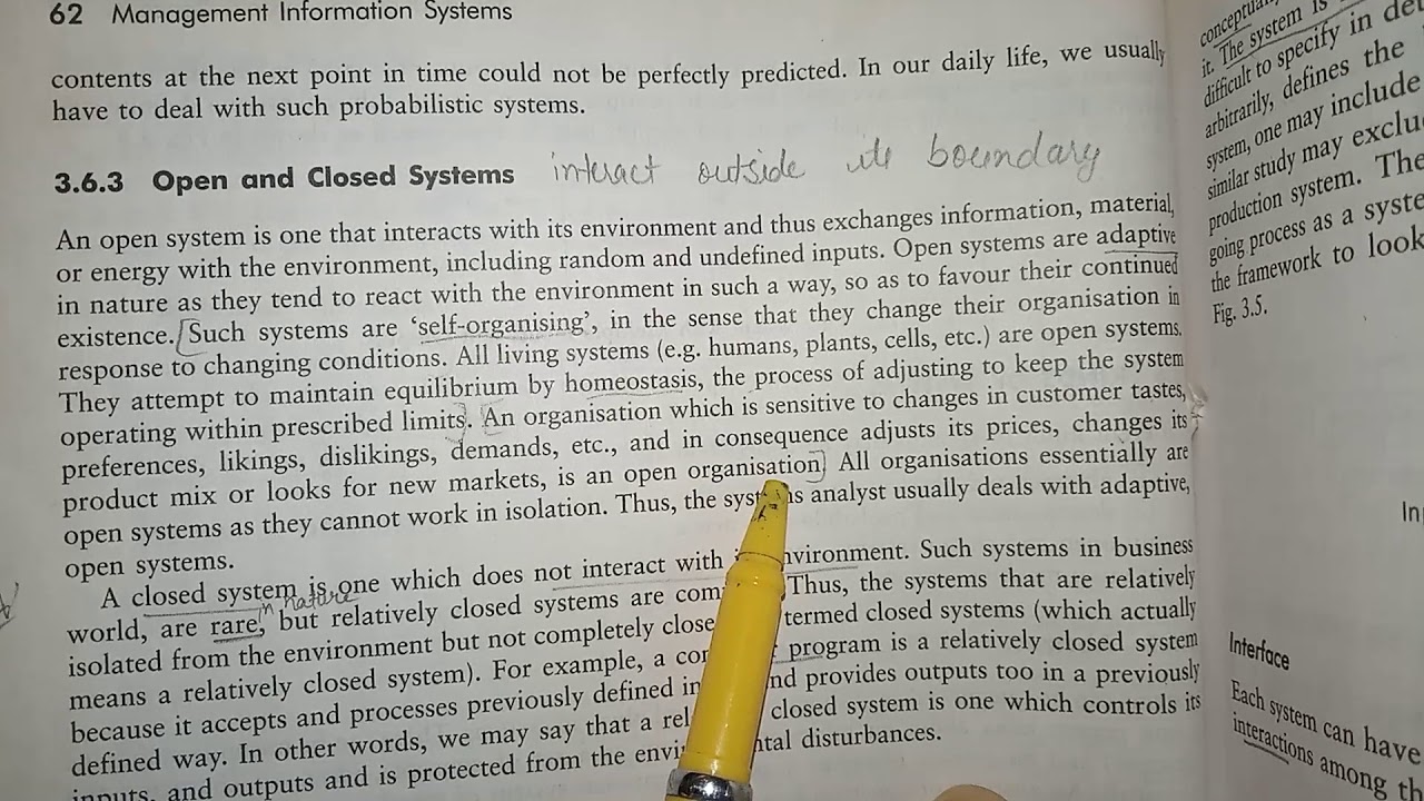 3. Open and closed system in MIS - YouTube