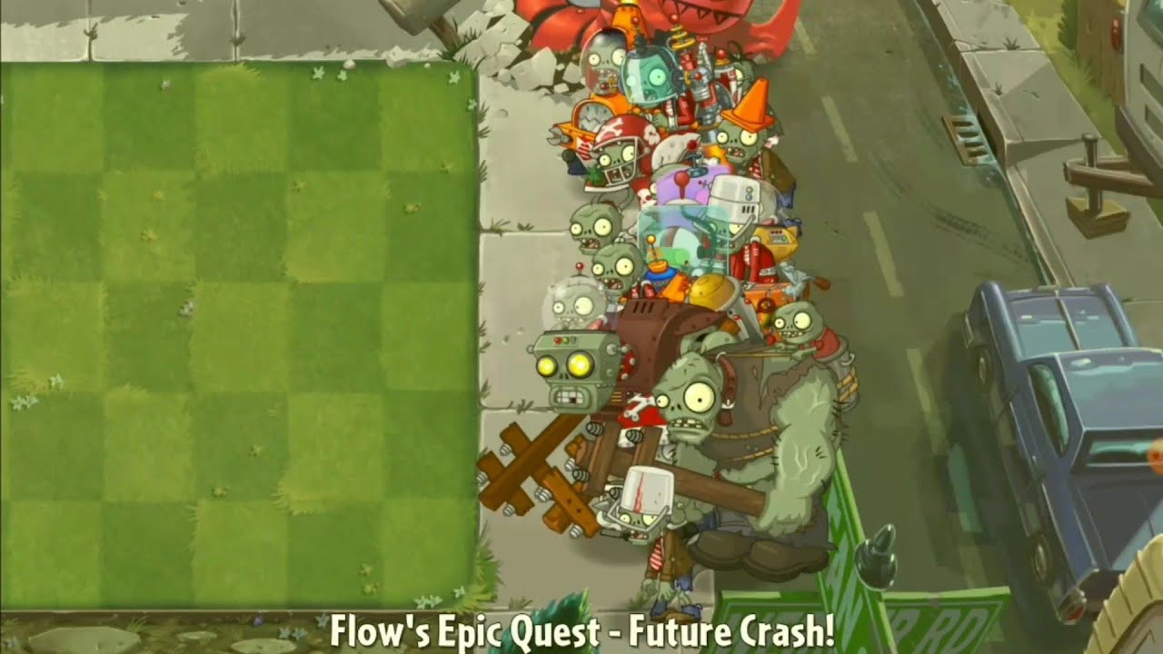 PvZ 2 Reflourished Epic Quest - Future Crash! Completed(mowerless ...