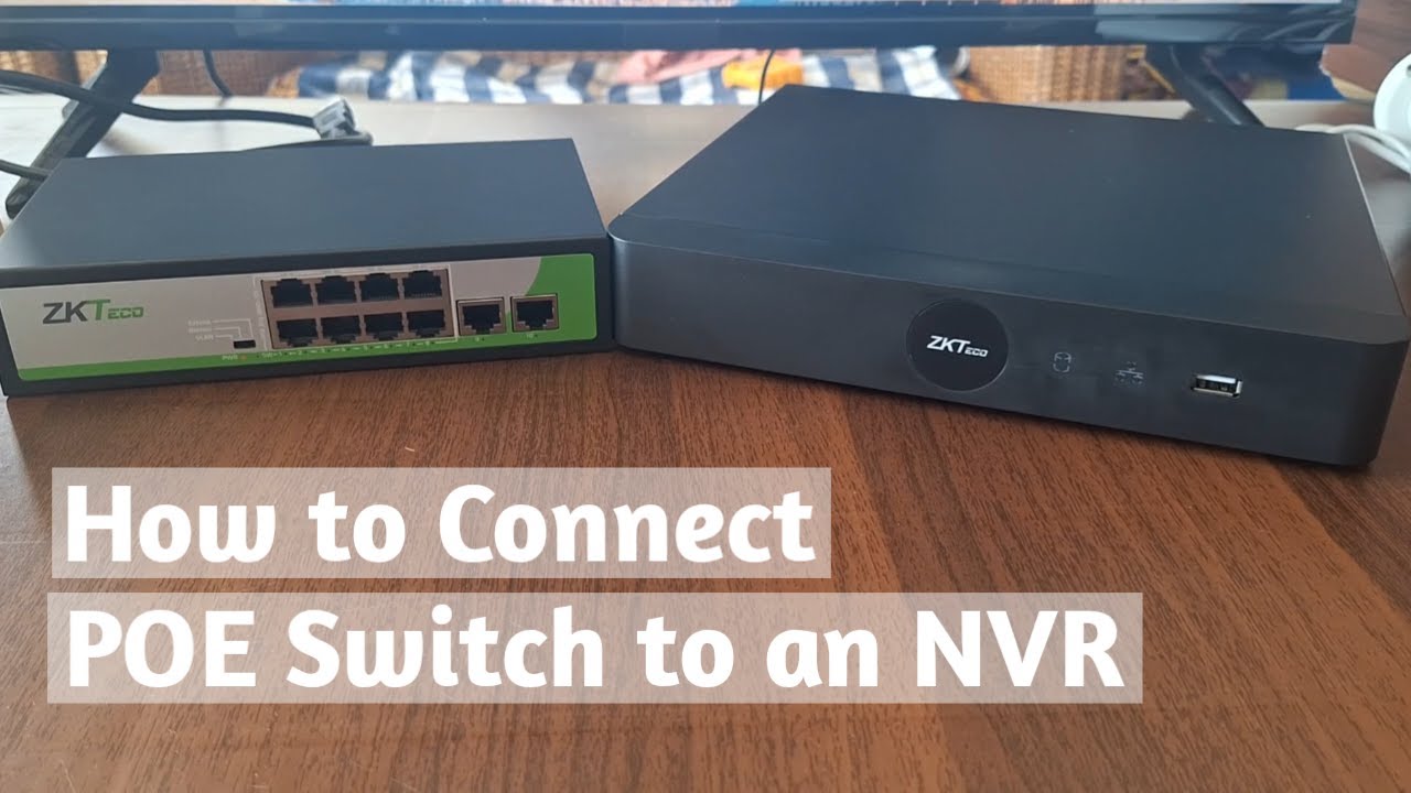 How to connect POE switch to an NVR - YouTube
