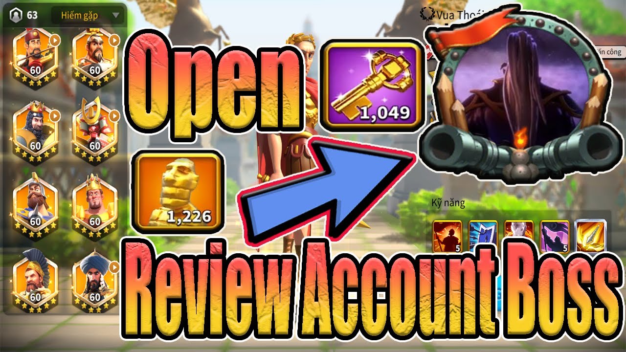 Review Account Boss : Open More 1000 Gold Keys in Rise of Kingdoms # ...