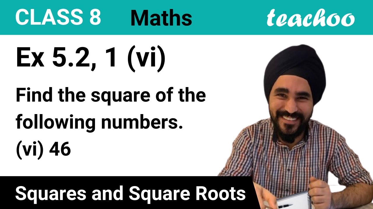 Ex 5.2, 1 (vi) - Find square of 46 without actual multiplication ...