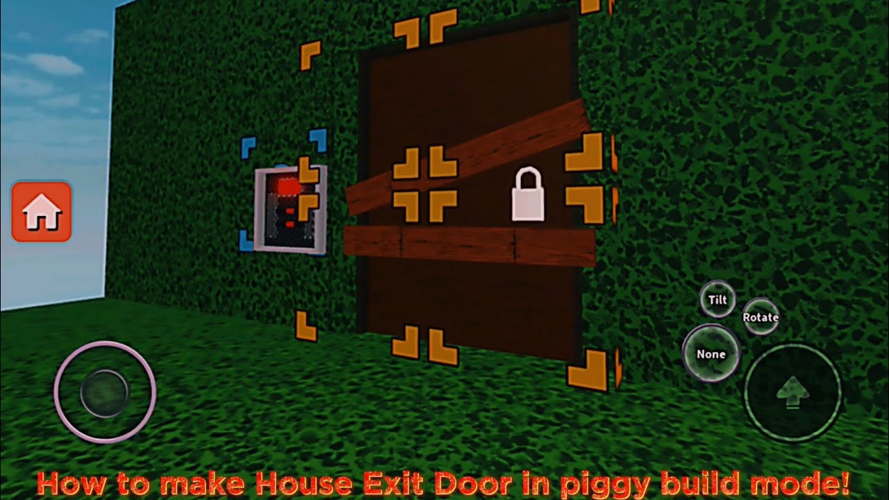 How to make the House exit door in Piggy Build Mode! - YouTube