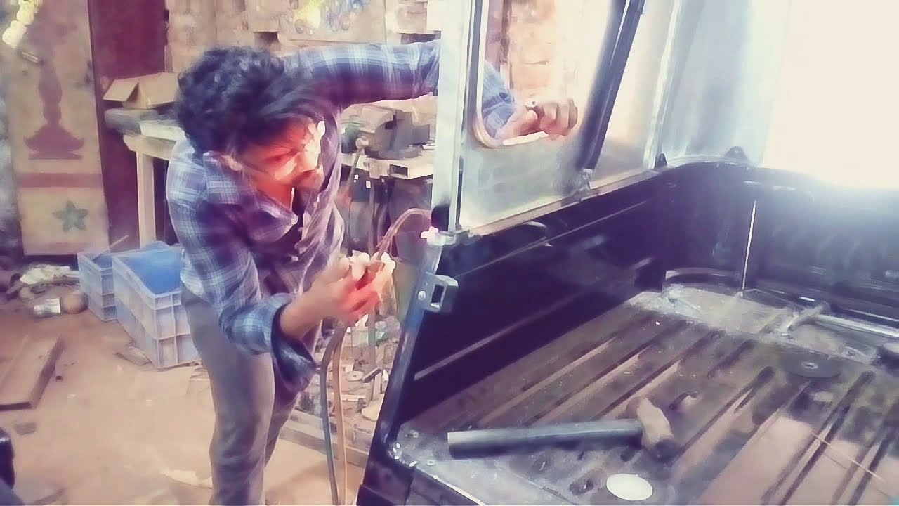 Piaggio ape body work - YouTube