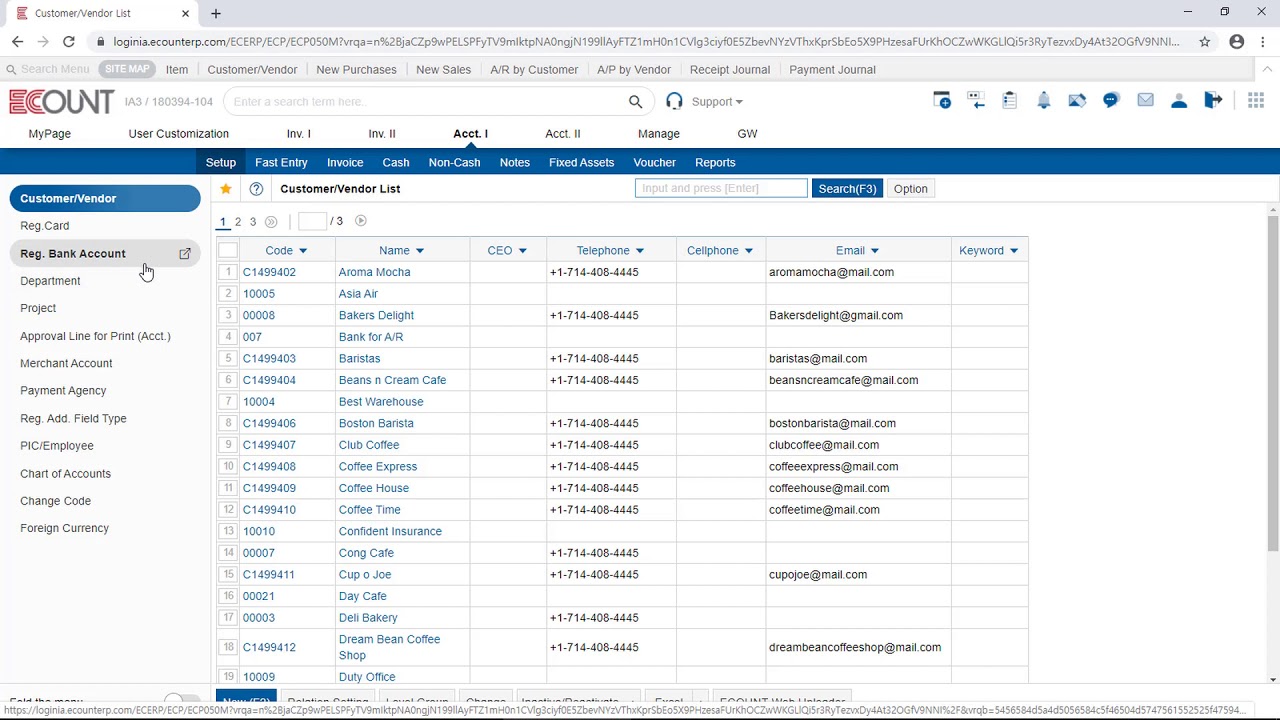 [ECOUNT Basic] Accounting - Introduction - Menu Overview - YouTube