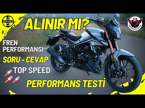 🔱ARORA SHARK 125⚡DETAYLI İNCELEME‼️ PERFORMANS TESTİ🚀TOP SPEED🚀