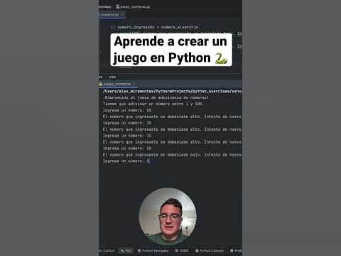 Crea tu propio juego de adivinanza en Python #python - YouTube