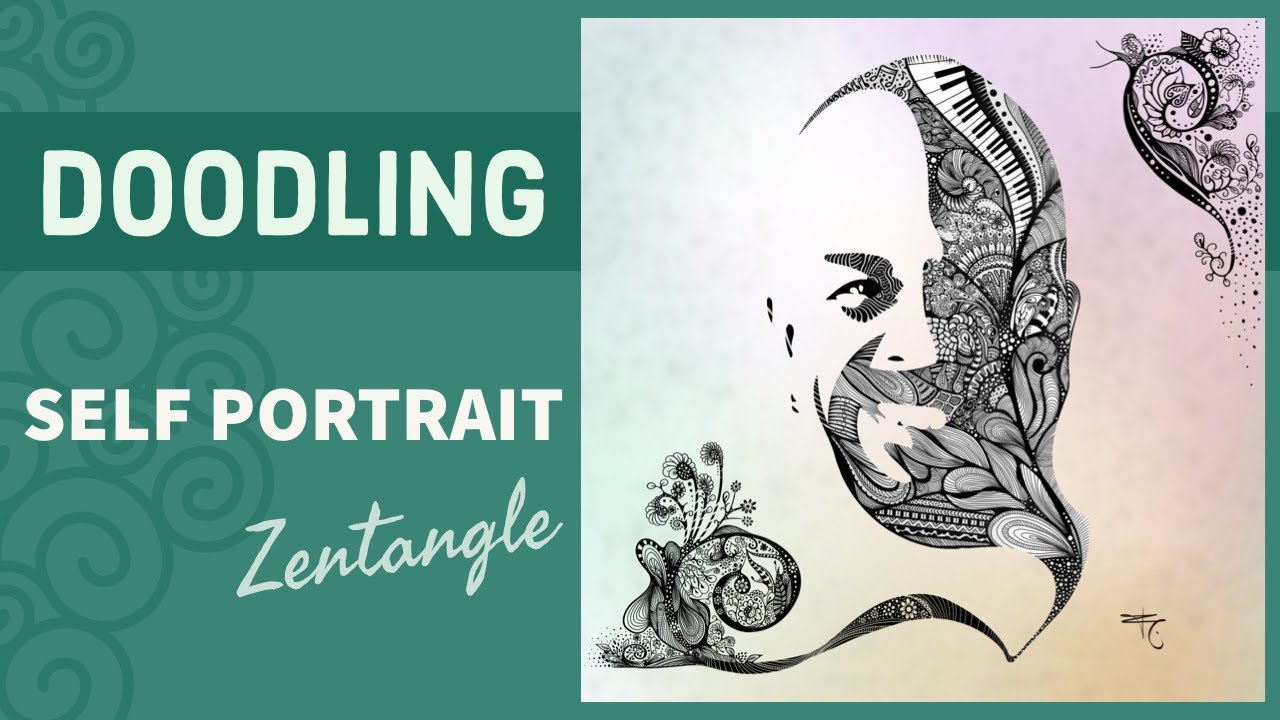 Self Portrait Doodle Speed Drawing - YouTube