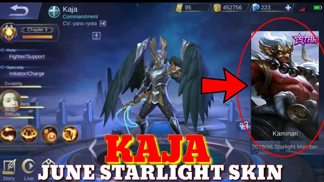 KAJA June STARLIGHT SKIN || KAMINARI || Mobile Legends - YouTube