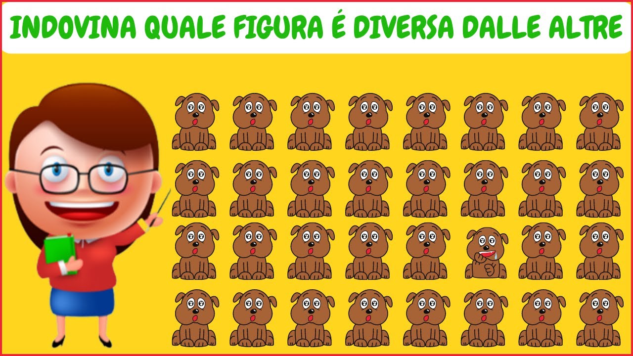 INDOVINA LA FIGURA DIVERSA DALLE ALTRE - YouTube