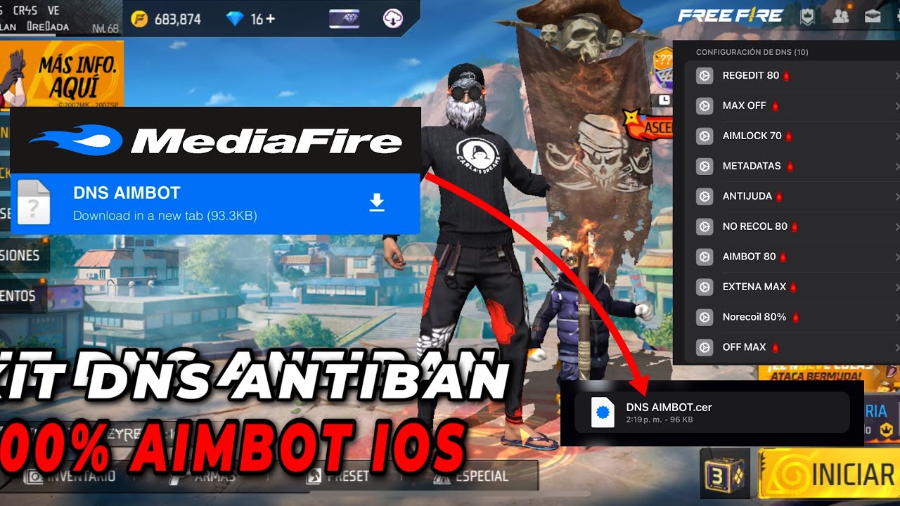 DNS AIMBOT IOS | FREE FIRE | UMPXIT - YouTube
