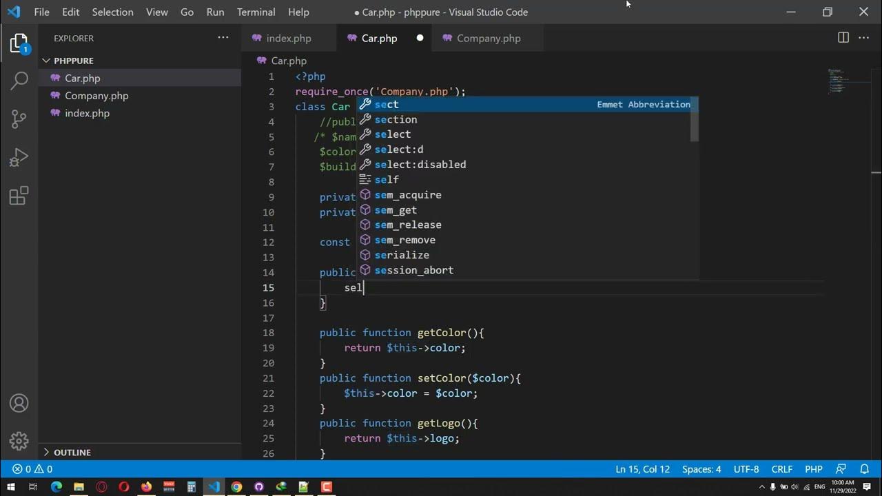 52 الثوابت Php Class Constants Youtube