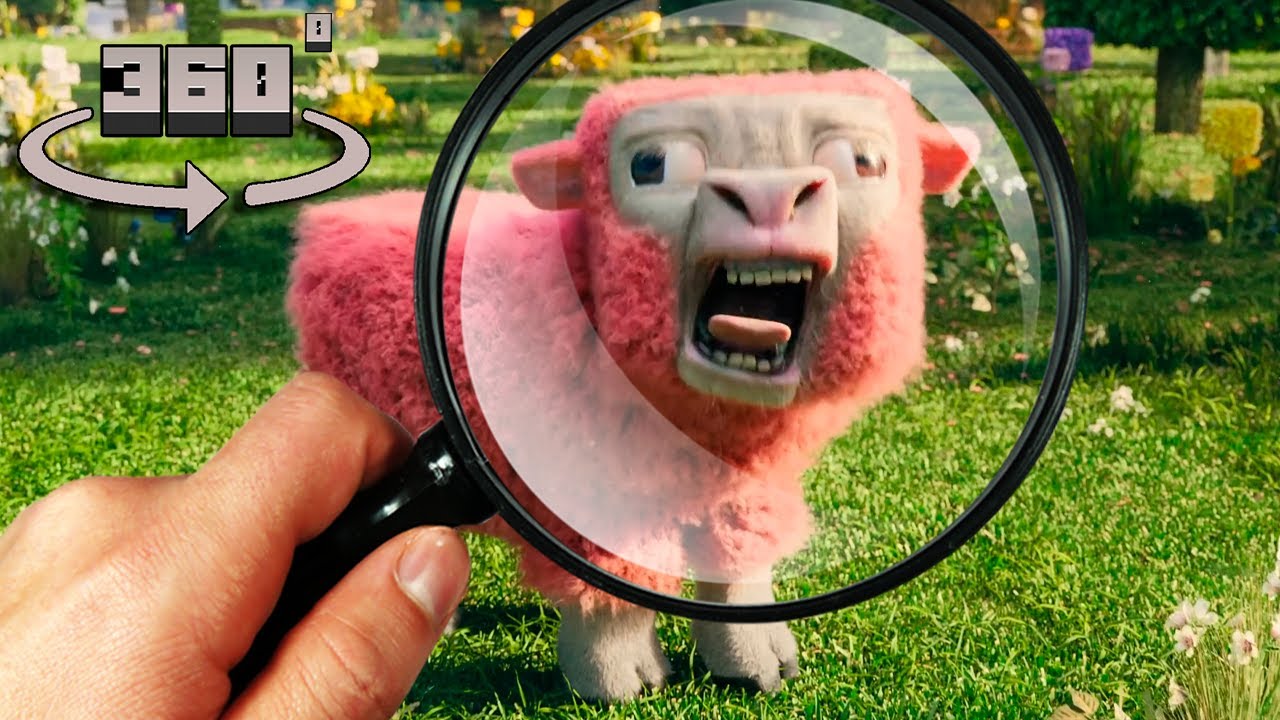 FIND Pink Sheep - Minecraft Movie | Finding Challenge 360º VR Video - YouTube