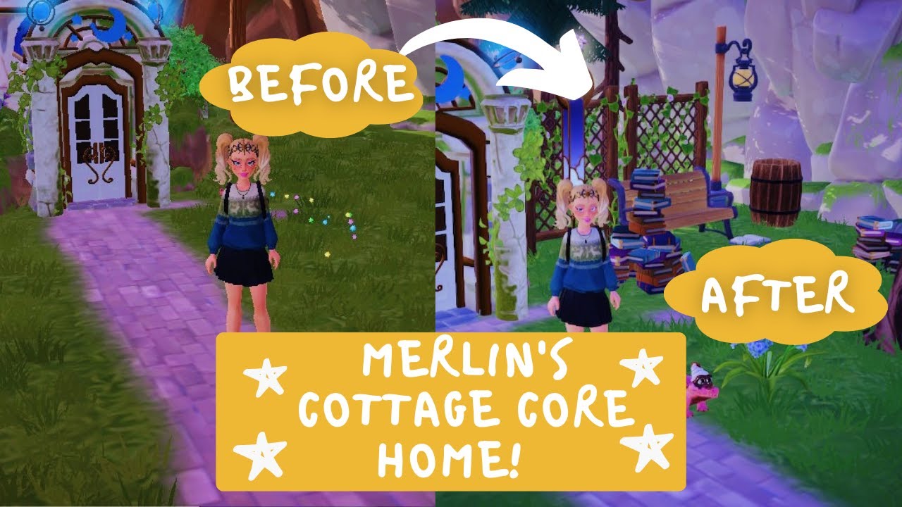 Merlin's Cottagecore Home Design!!! Disney Dreamlight Valley! - YouTube