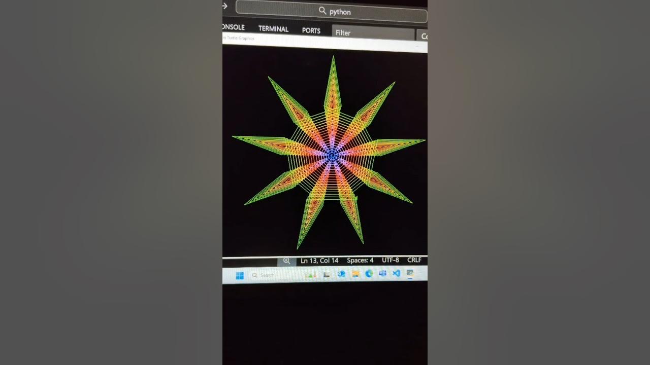 Python graphics for beginners#pythonturtle #viralvideo #viralshort - YouTube