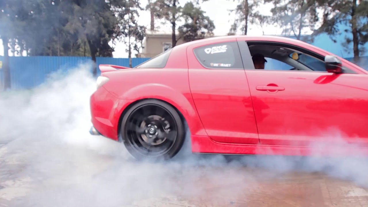Mazda Rx8 R3 Burnout - YouTube