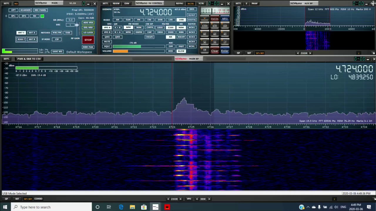 USA MILITARY EAM ON SDRPLAY RSP DX 3-6-2020 - YouTube