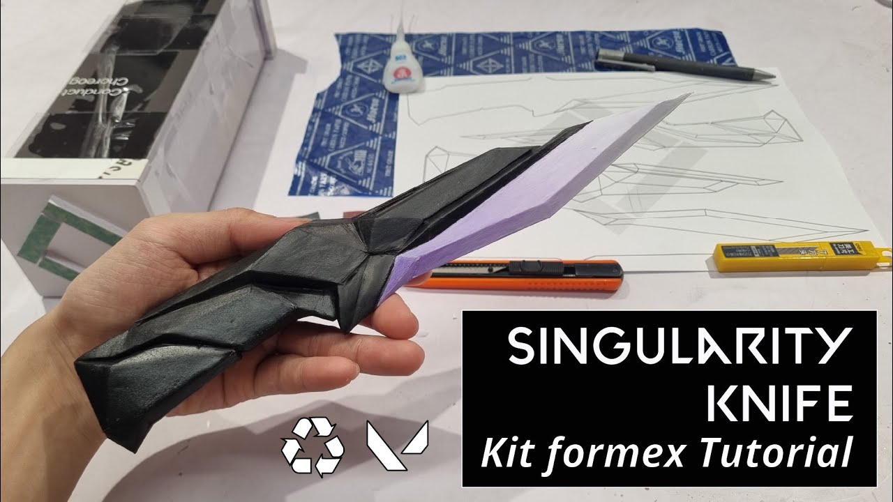 How to make SINGULARITY KNIFE in Valorant by KIT FORMEX | Tutorial | Recycle - YouTube