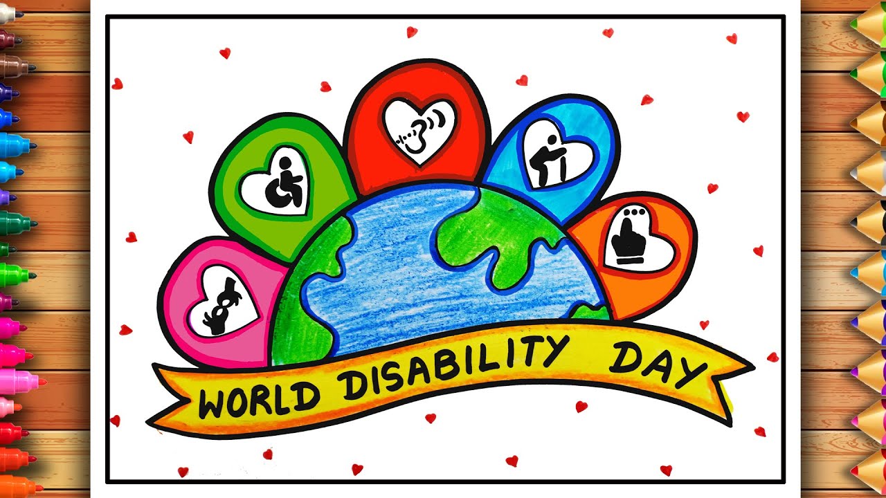 World Disabled Day Drawing | World Handicapped Day Drawing ...