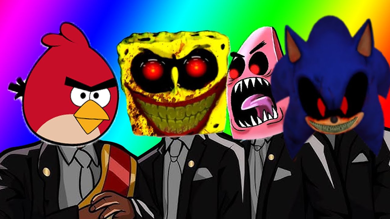 SpongeBob EXE & Patrick EXE & Sonic.exe & Angry birds pig Coffin Dance ...