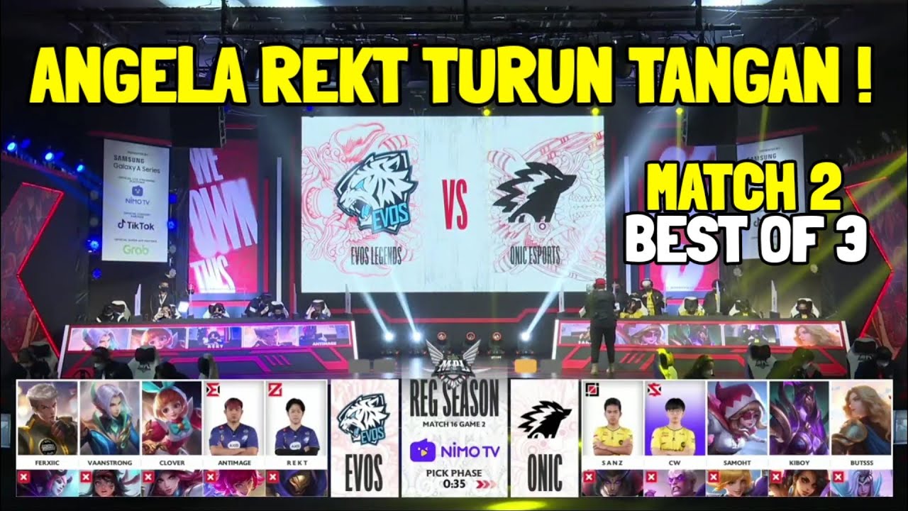 EVOS VS ONIC MATCH 2 MPL SEASON 9 - YouTube