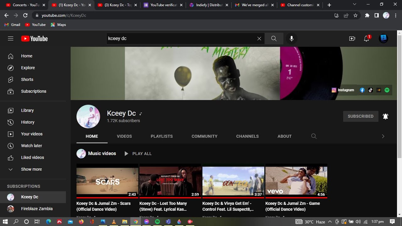 How To Request For An Official Artist Channel Using Indiefy (Full Step ...