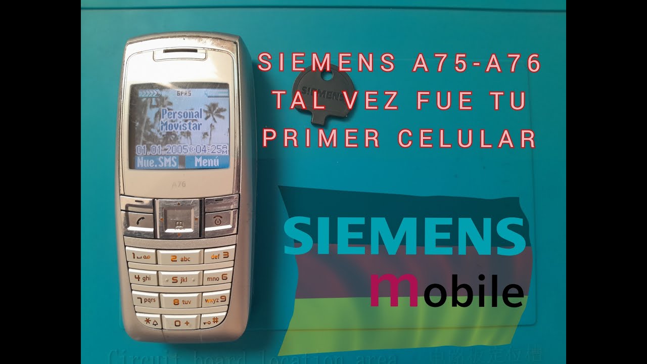 Siemens A75-A76 el primer teléfono celular de muchos - YouTube