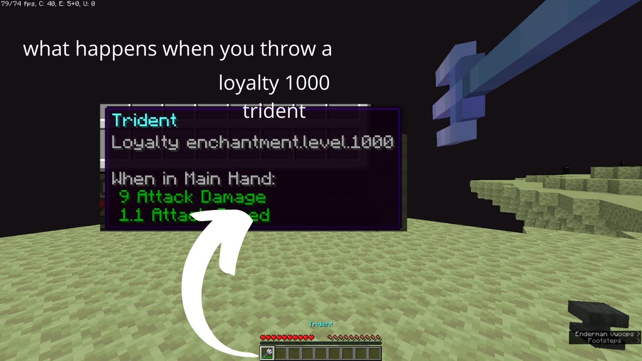 What happens when you throw loyalty 1000 trident in the end void - YouTube