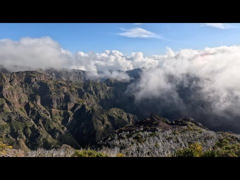 Journey to the Clouds: PR1 Pico do Arieiro - Pico Ruivo Sunset Hike in Madeira 4K - YouTube