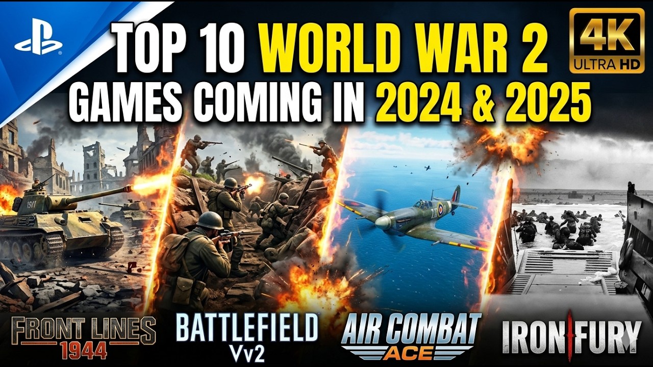 TOP 10 World War 2 Games coming out in 2024 and 2025 - YouTube