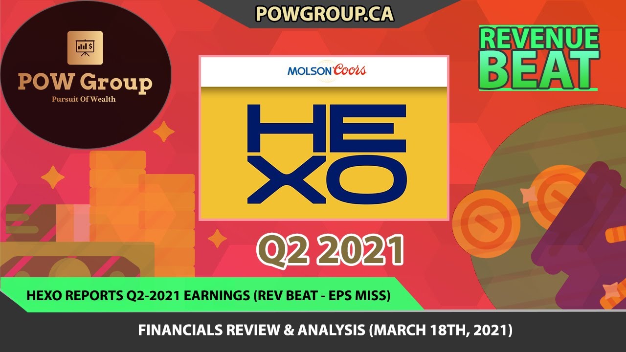 HEXO Corp Q2-2021 Earnings Out | Revenue Beat & EPS Miss | HEXO Stock ...