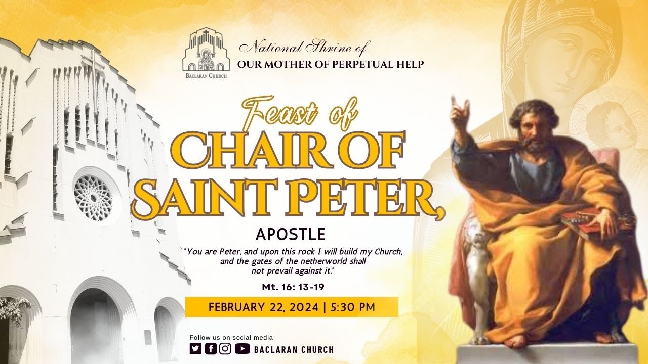 Baclaran Church: Feast of the Chair of Saint Peter, Apostle - YouTube