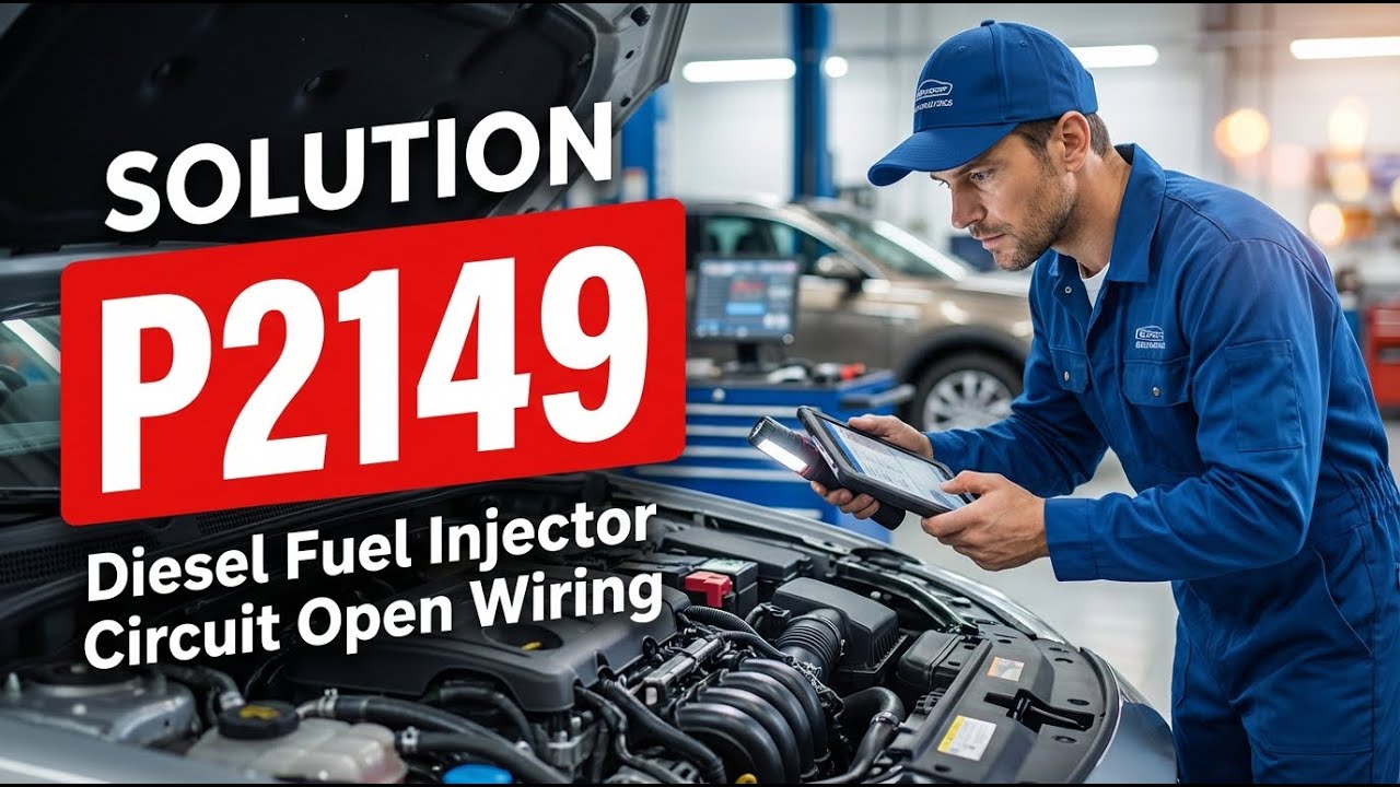 HOW TO FIX P2149 OBD II ERROR CODE - Diesel Fuel Injector Circuit Open ...