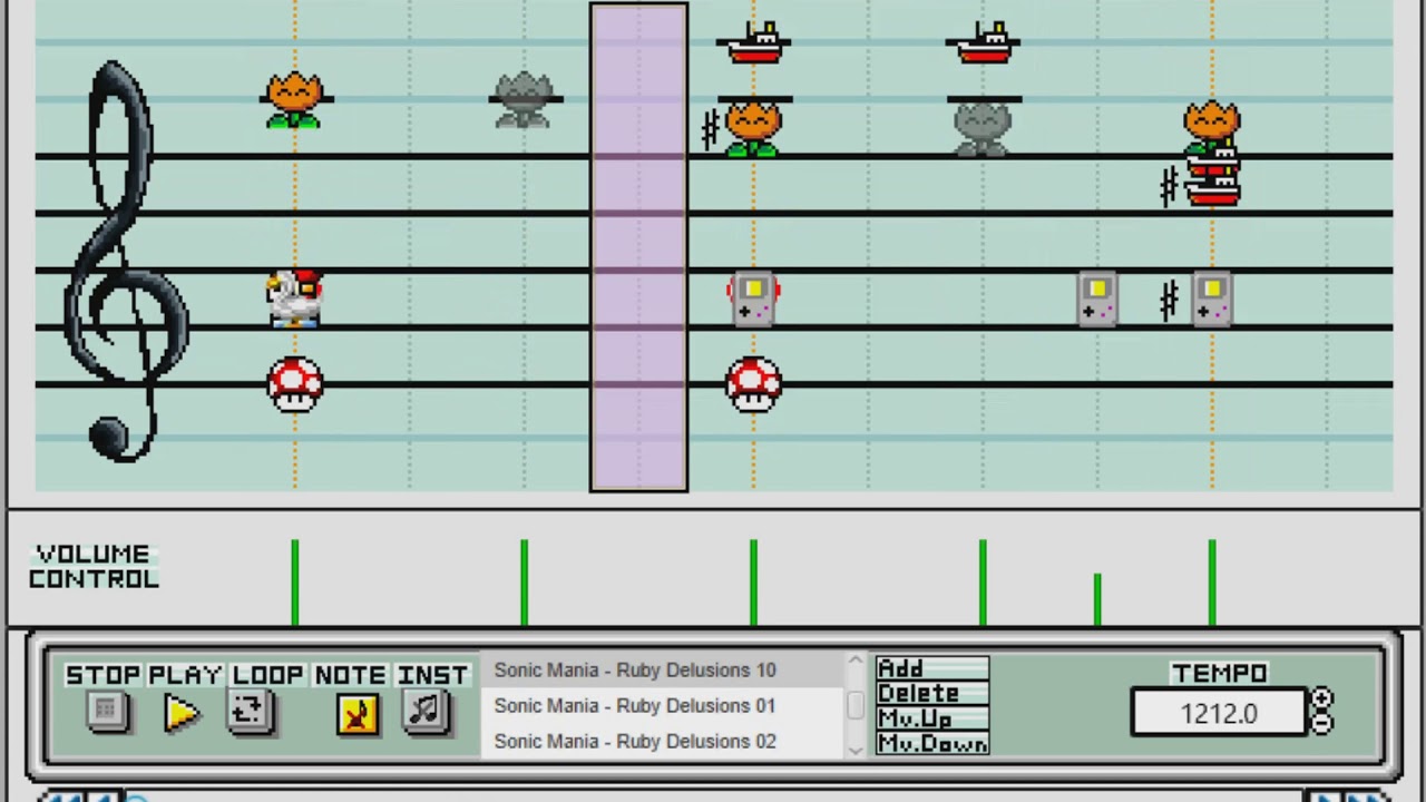 Super Mario Paint - Ruby Delusions (Sonic Mania) - YouTube