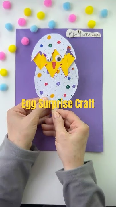 Peek-a-BOO Chick! 🐣 The CUTEST Easter Egg Surprise Craft EVER! - YouTube