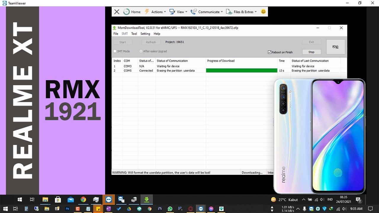 Full Flashing Realme XT (RMX1921) Fix System Destroyed, Error TWRP/Root ...