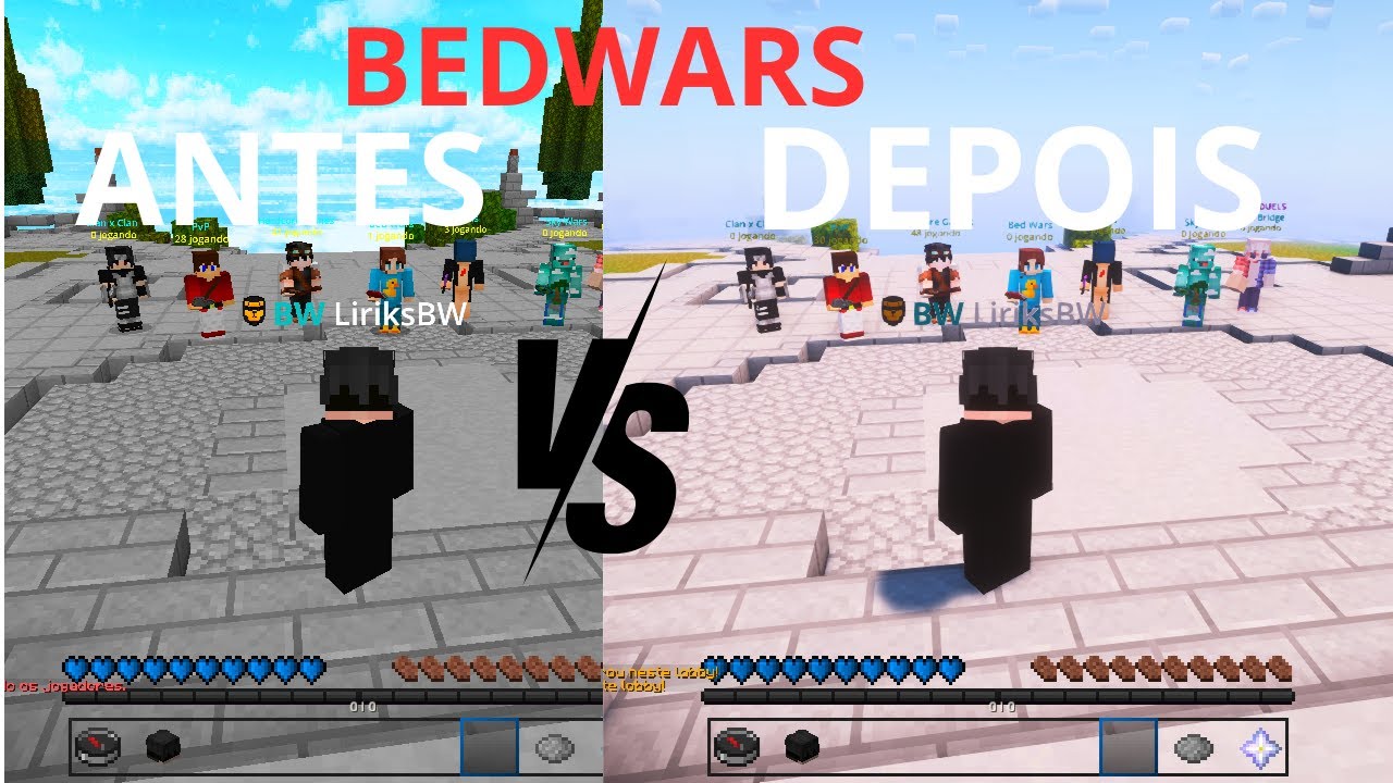 BEDWARS mas..... SHADERS - YouTube