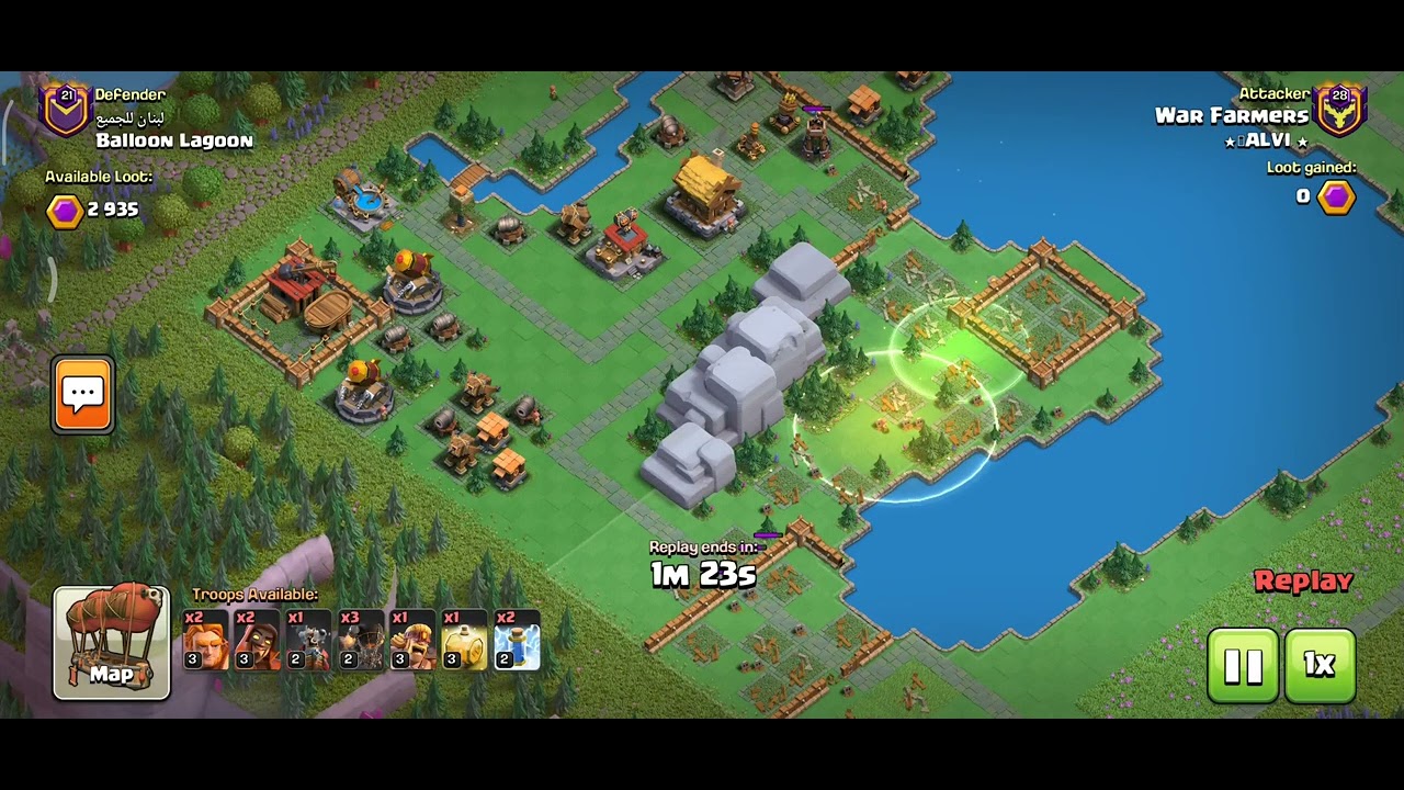 Balloon Lagoon Level 2 in 2 Attacks | Clan Capital Raid | Balloon ...