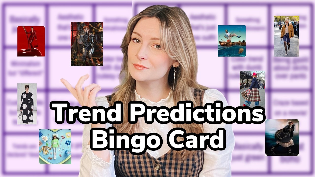 I made a 2025 fashion trends predictions BINGO CARD - YouTube