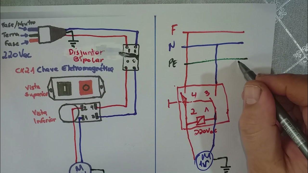 Ensinando como ligar a chave eletromagnética CK21 - YouTube