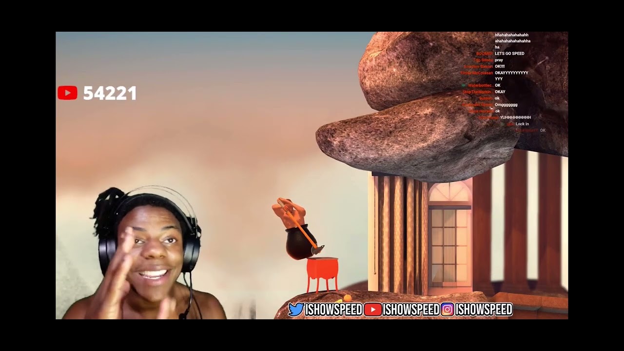 Speed Falls all the way down in Getting over it 😂 - YouTube