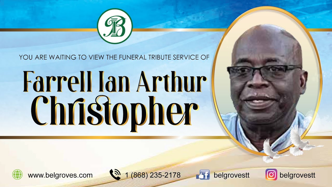Farrell Ian Arthur Christopher Tribute Service - YouTube