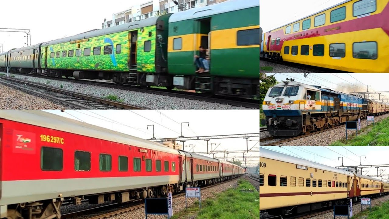Morning Train Spotting at Jaipur | With Loco Info | Double Decker ...